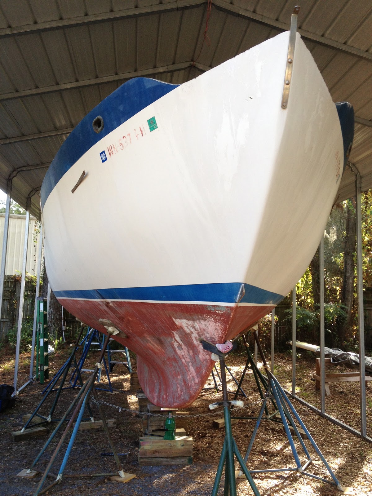 Westsail 32 Hull #667: Leveling The Hull
