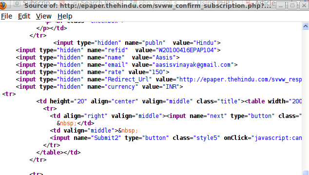 security: Webapplication Attack : Hidden Field Manipulation attack with ...