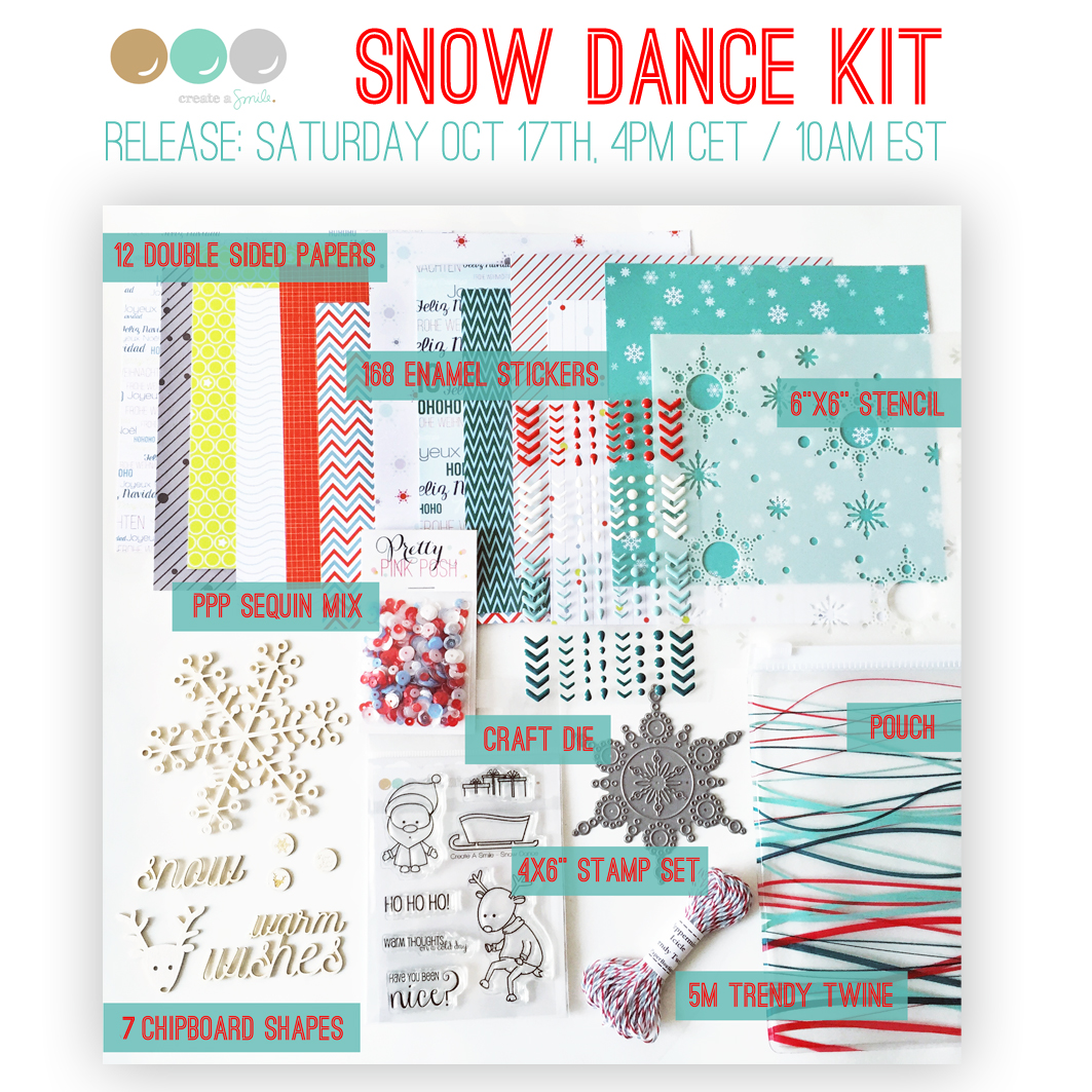 Create a smile: Countdown "3" - more snow dance inspiration