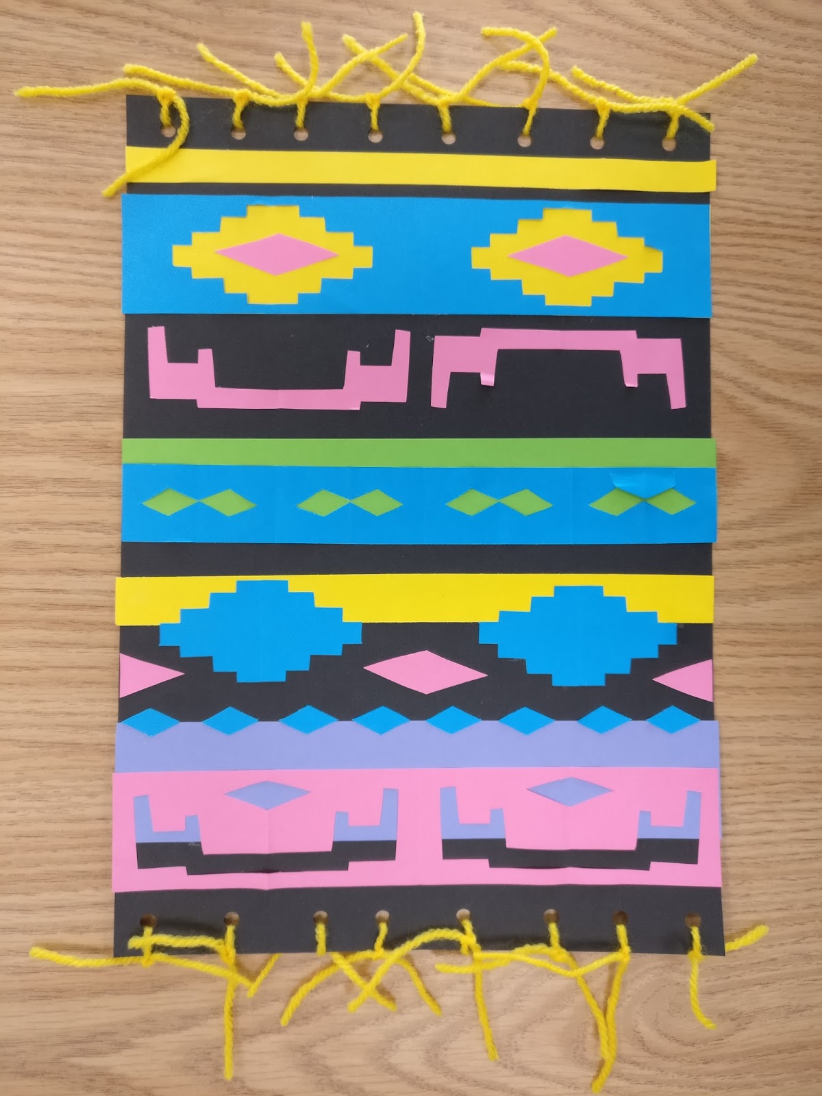 Bricks & Wood- School Art Activities: Zapotec Weaving Mats