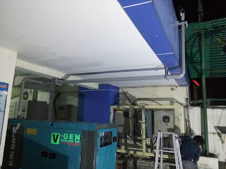 Mechanical Job : Pembuatan cerobong genset