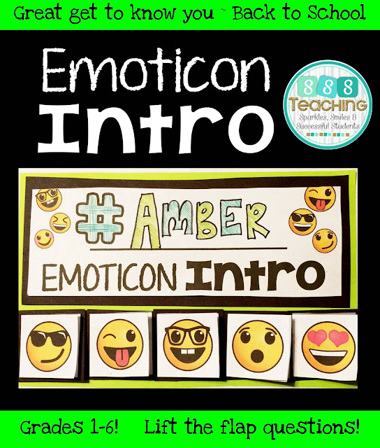 Emoji Intro Back to School Activity! - SSSTeaching