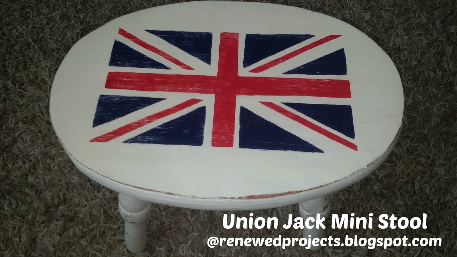 Union Jack Mini Stool