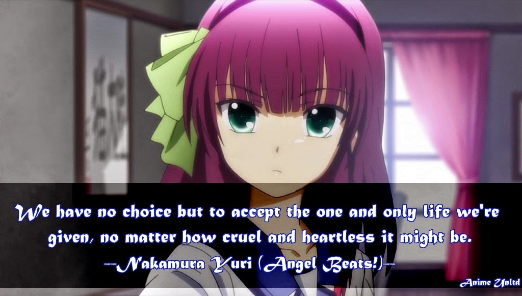 My Anime Review: Angel Beats! Quotes