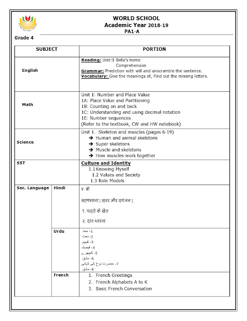 Birla World School Oman PA1 October Syllabus For Grade 4 birla-world-school-oman-pa1-october-syllabus-for-grade-4