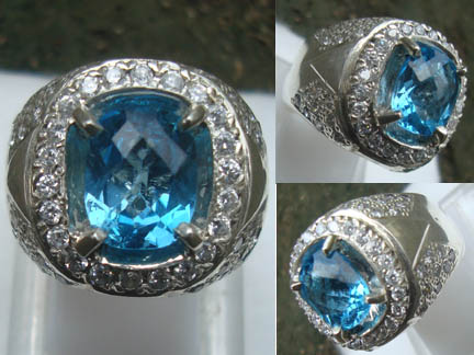 Natural Blue Topas Jual Batu Permata| Mulia| Agate| Asli