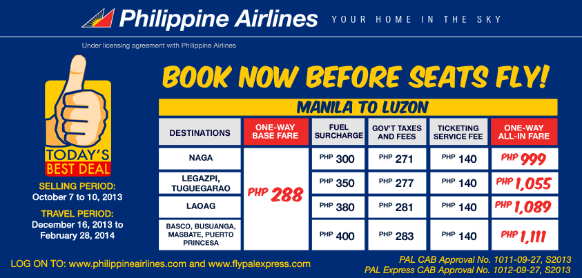 Philippine Airlines: Promo Fare