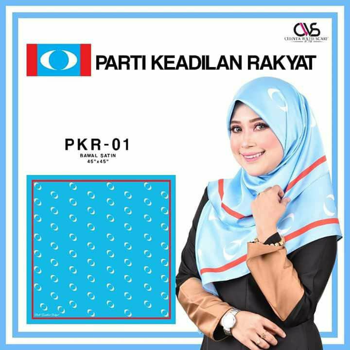 7 Koleksi Tudung Bawal Corak Parti Bertanding Di Pilihan Raya Malaysia ...