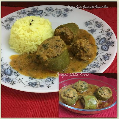 BRIDGET WHITE ANGLO-INDIAN RECIPES: STUFFED SNAKE COY / SERPENT GOURD CURRY