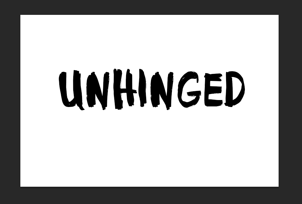 NatDanRebClo : Unhinged Typography: Version 2