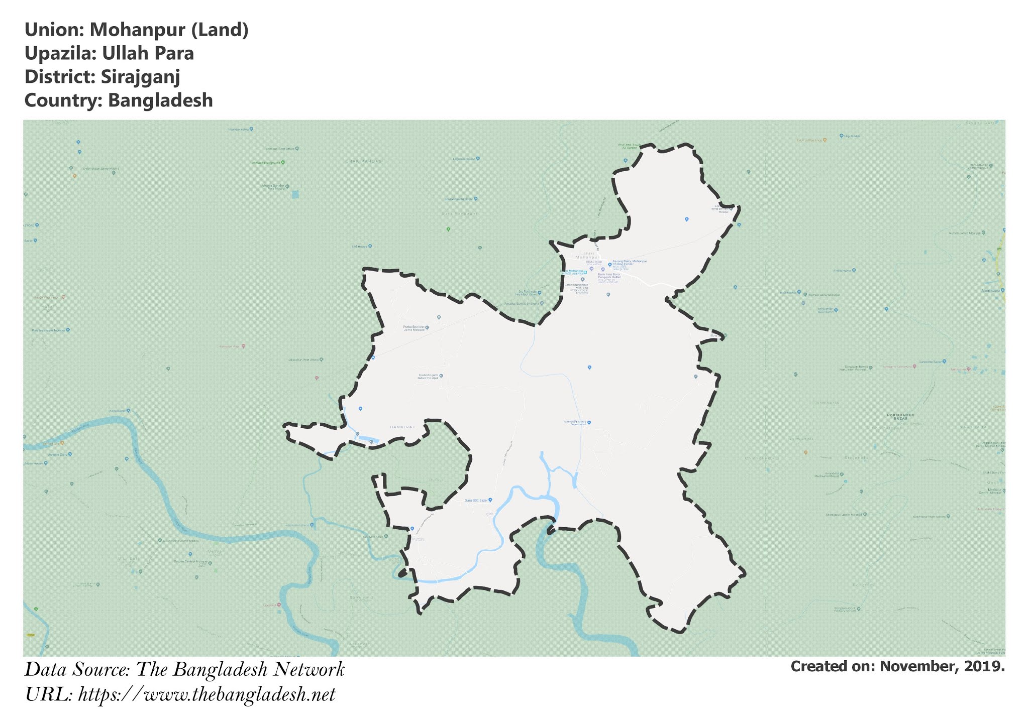 Mohanpur Union, Sirajganj