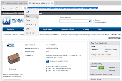 Parts: Using Microsoft Edge Browser with Parts