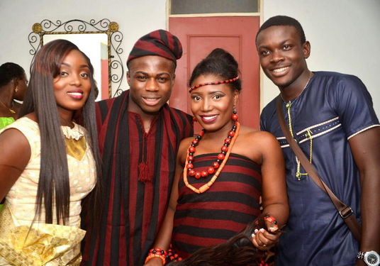 More Photos From 20 Years Old Super Eagles Moses Simon's Traditional ...
