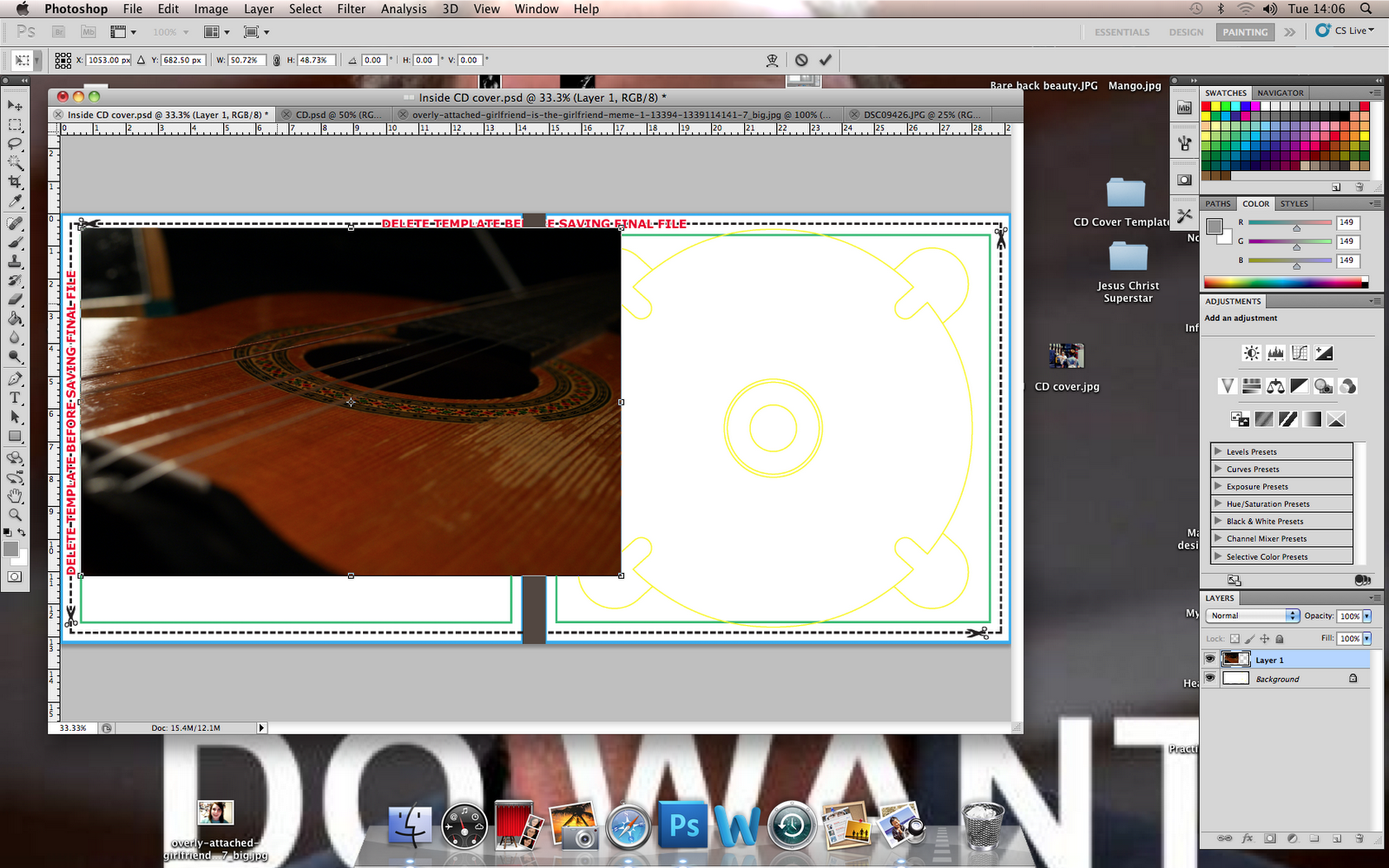 Album Cover Brief: Ideas for my final CD Cover design.