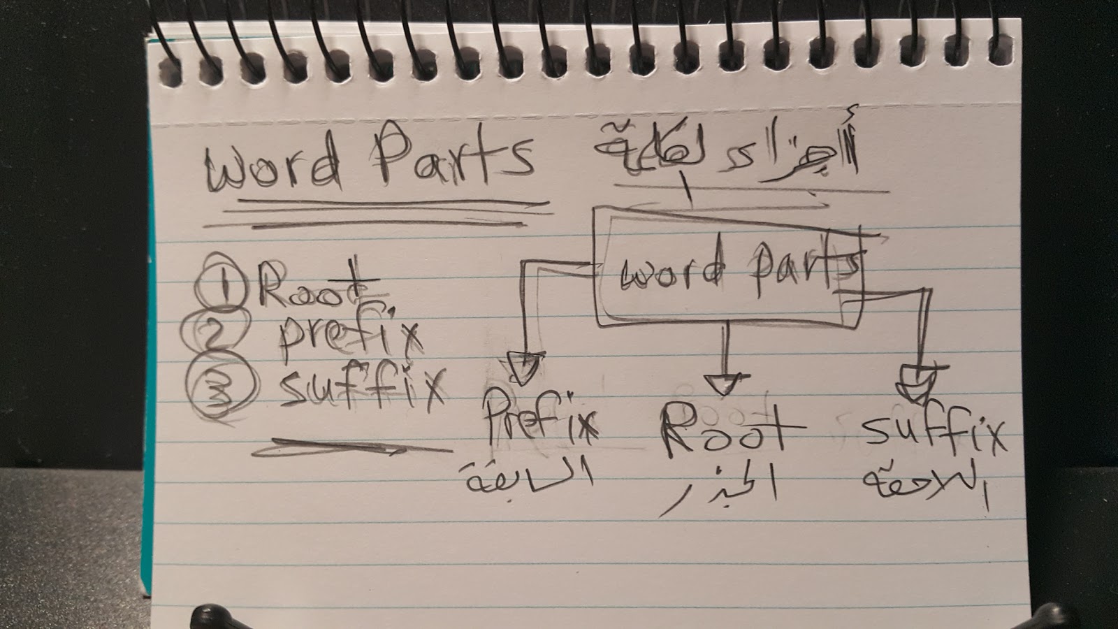 Reading class: Word Parts