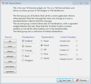 Py In My Eye: Tkinter Themes Demo