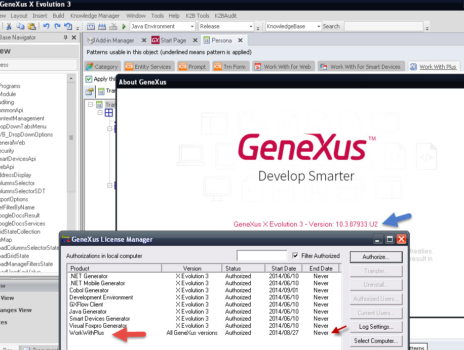 Genexus x Ev2: Genexus Ev3