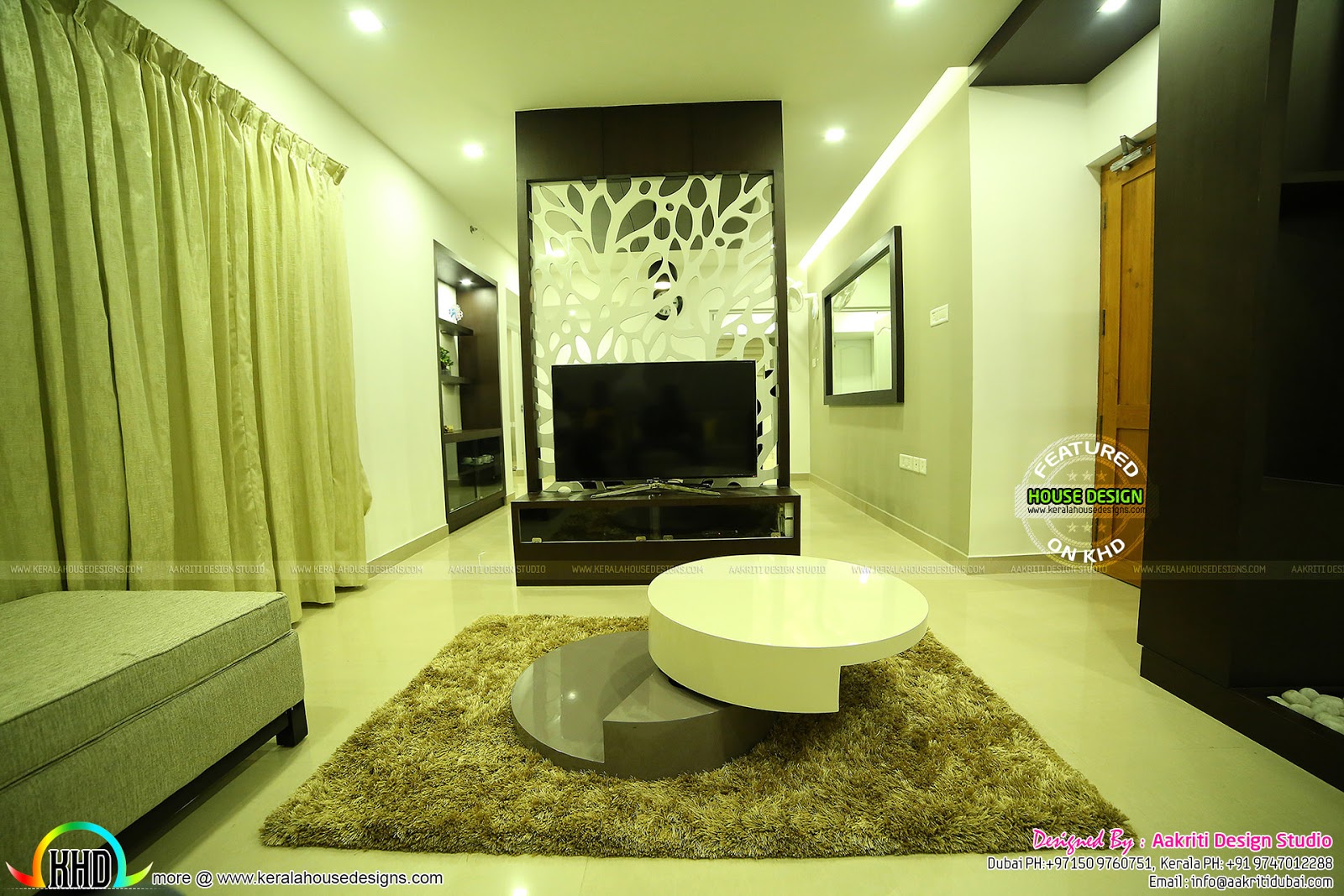 Finished interior photos from Kannur, Kerala - Kerala Home Design and ...