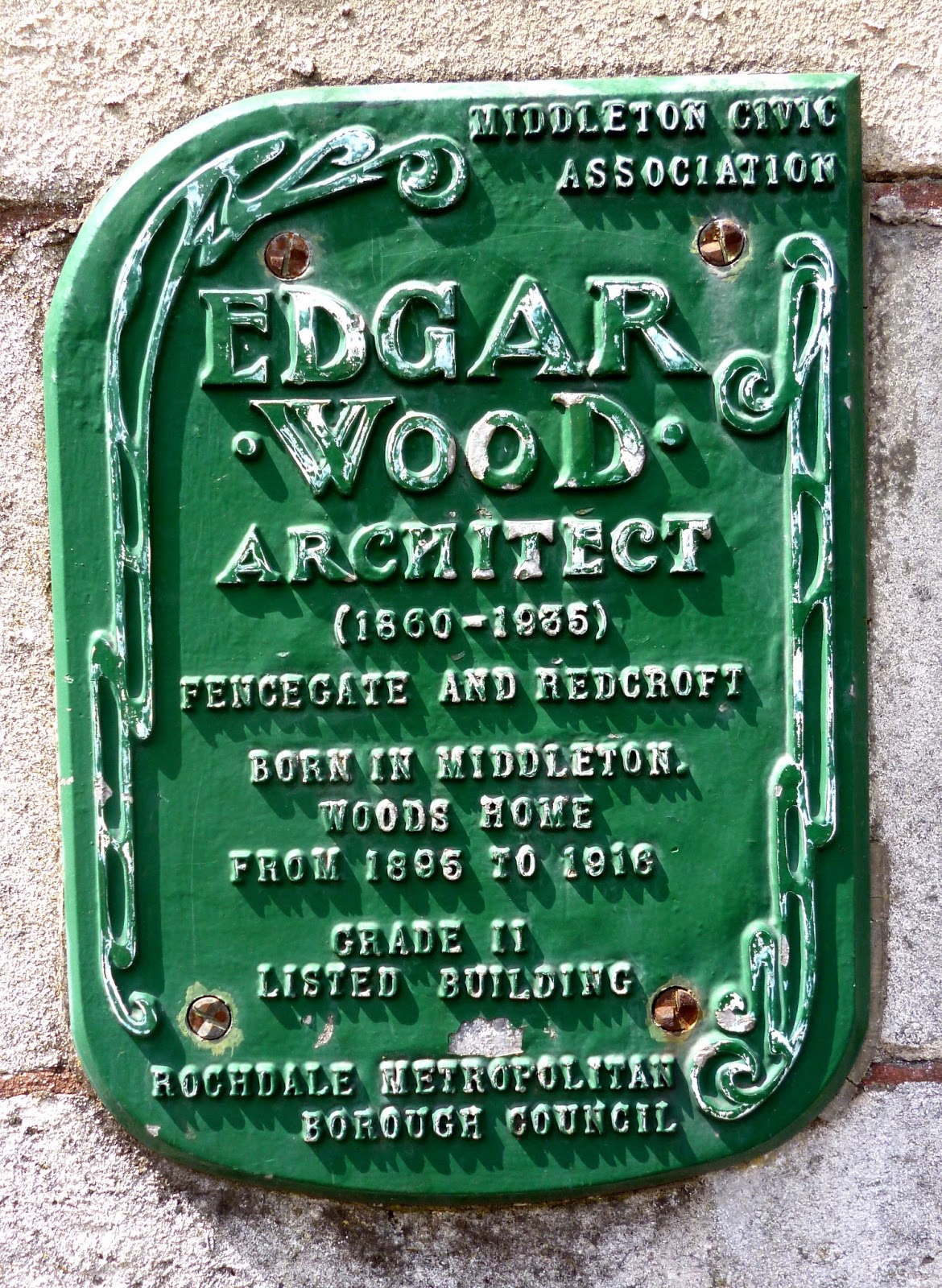 Dr Tony Shaw: Edgar Wood in Middleton