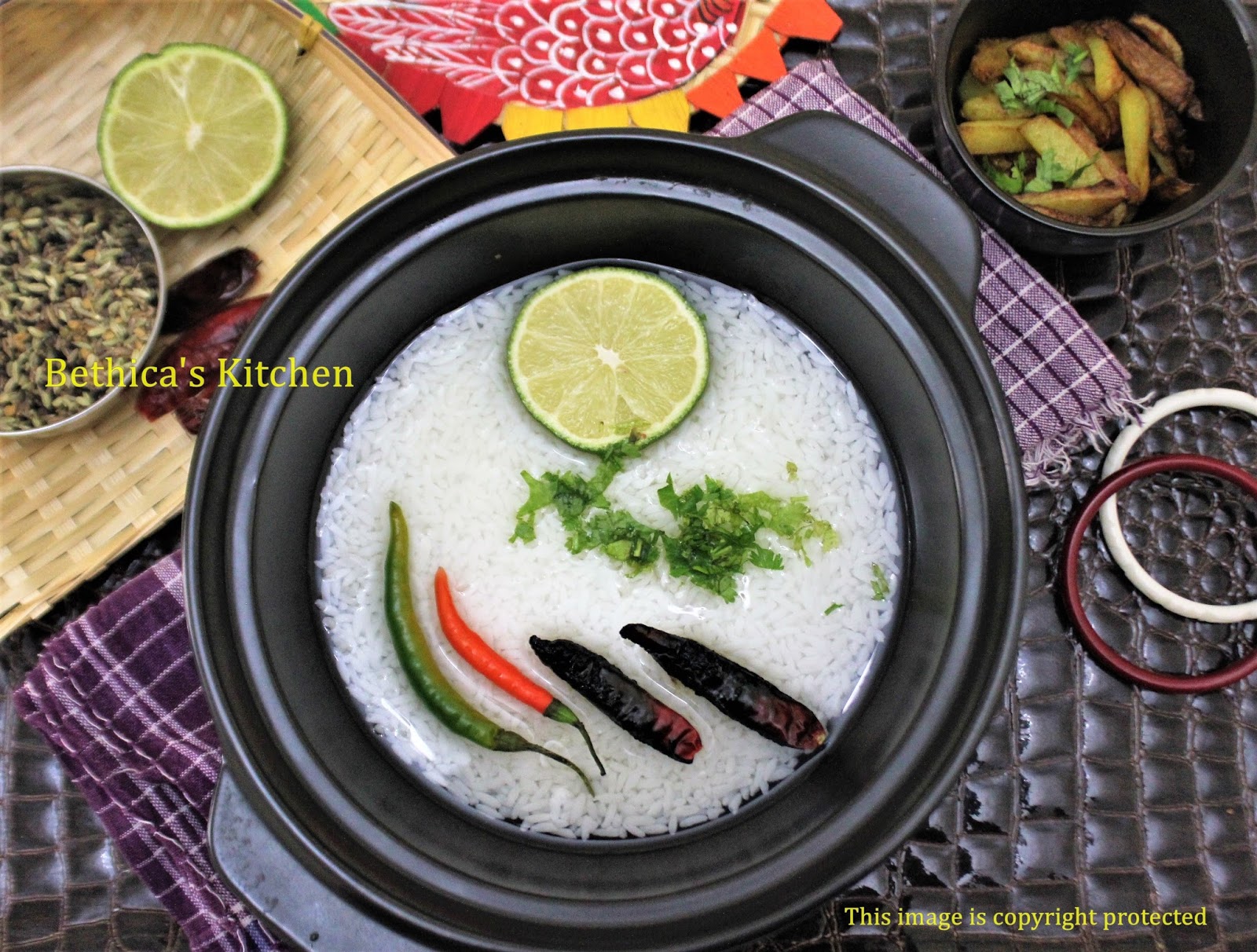 Bethica's Kitchen Flavours: Panta Bhat / Bhaat (Fermented Rice ...