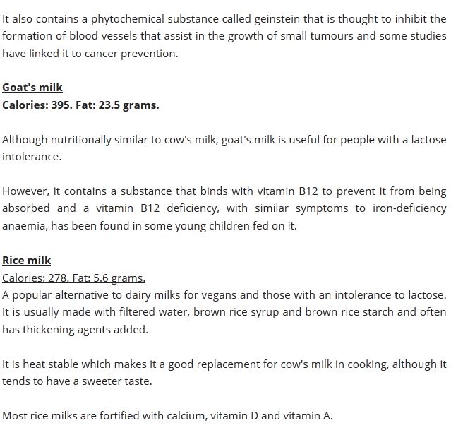 Which milk is right for you - The Good Milk Guide - Healthcare Directories