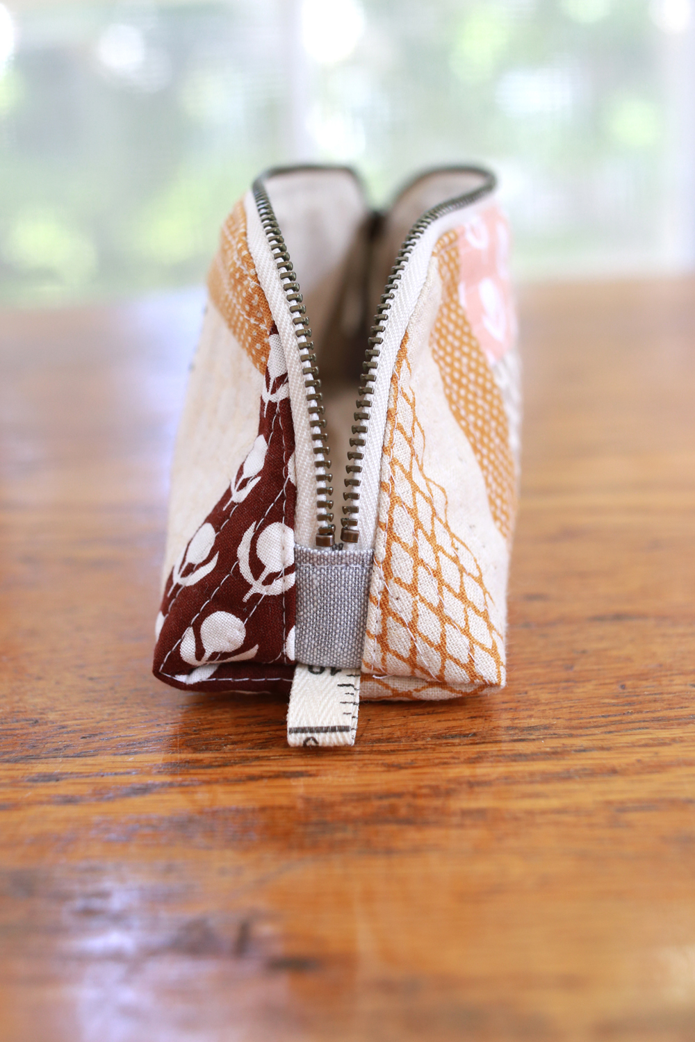 In Color Order: Quilt As You Go Zipper Pouch