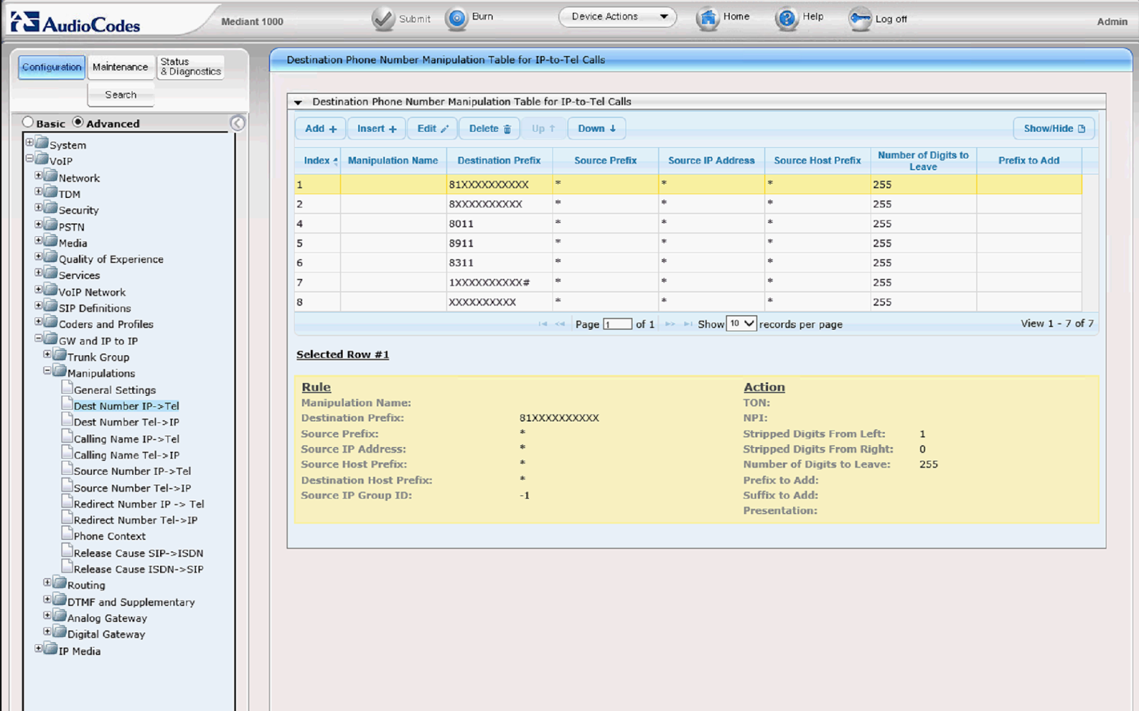 ucomsGeek: AudioCodes Configuration Logic