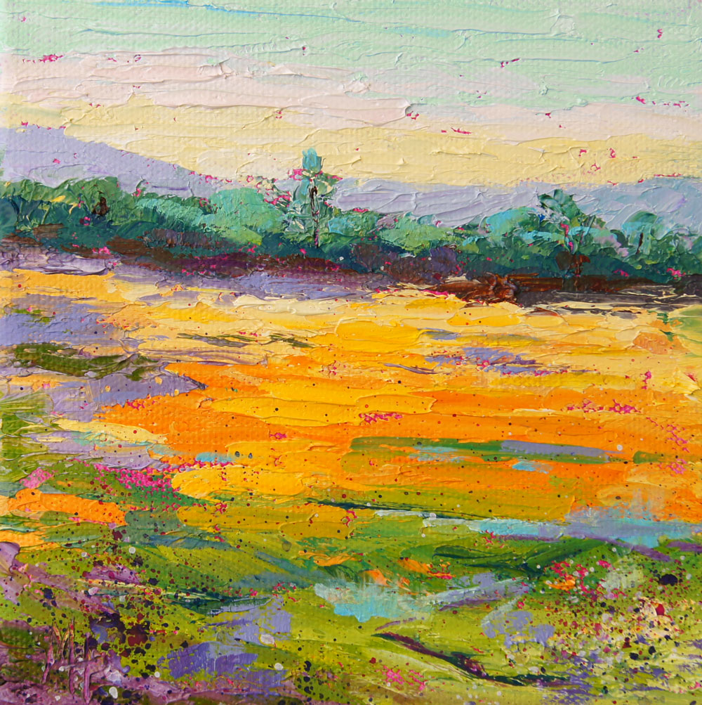 Artbymarion - Joy of Colour: Summer Meadow Painting and Painting Larger