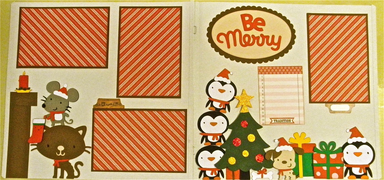 Cricut Crazy Scrapper: Be Merry layout