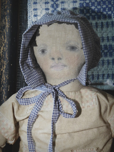 nimble fingers keepsakes: PRIMITIVE FOLK ART HANDMADE RAG DOLL