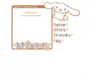 Cinnamoroll Template - r i ʑ υ м α r y