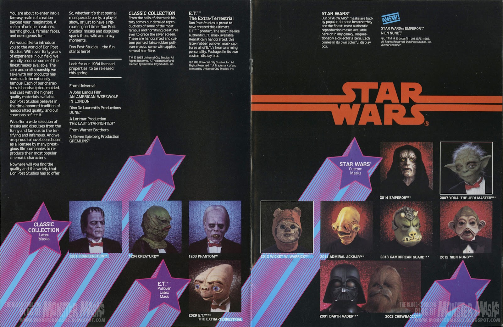 1984 Don Post Studios Catalog | Blood Curdling Blog of Monster Masks