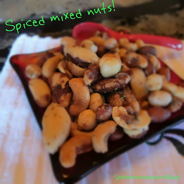 Sew what's cooking with Joan!: Spiced nuts! Wine bag tutorial too!