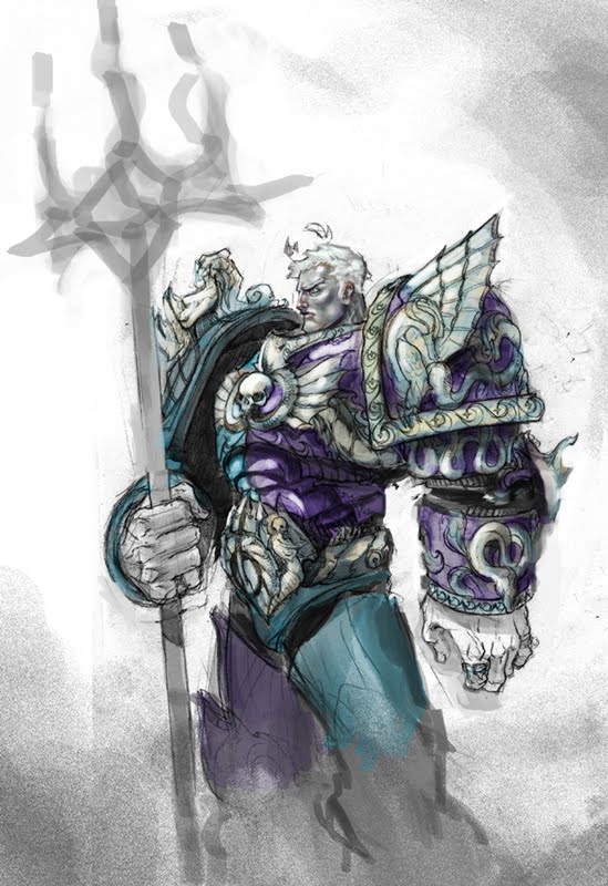 The XIth Primarch: sketch to final