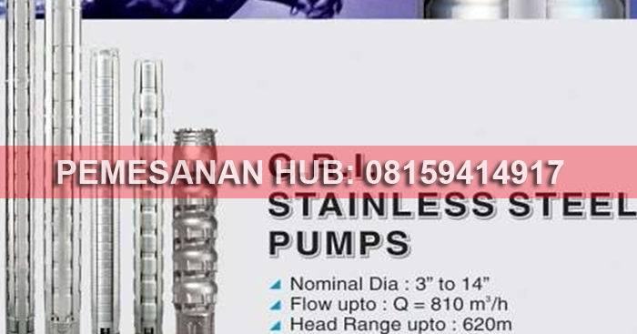 Harga Pompa Submersible 6 Inch - 08159414917 | Pusat Pompa Air Industri
