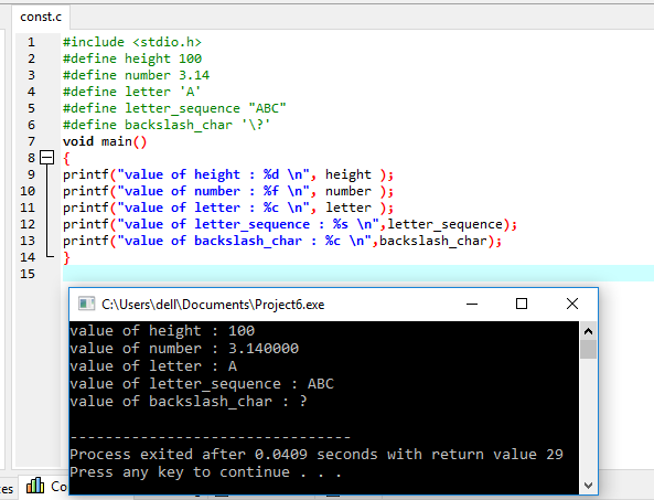C Programming: What are Constants in C with examples and interview ...