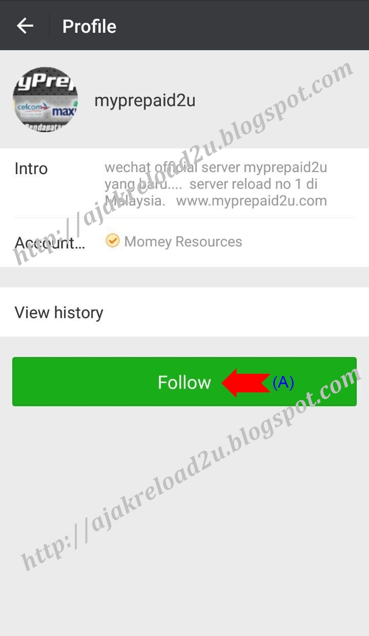 Cara Login Menggunakan Wechat | AjakReload2u
