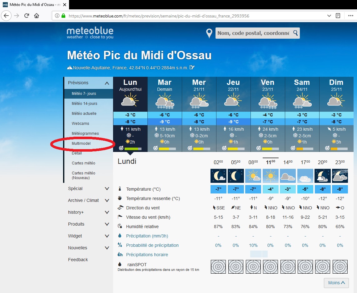 Surveiller la météo