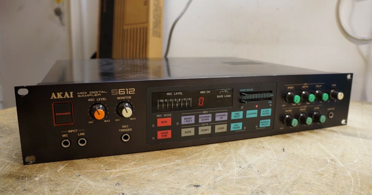 MATRIXSYNTH: AKAI S612 MIDI Digital Sampler Synthesizer SN 01020-02483