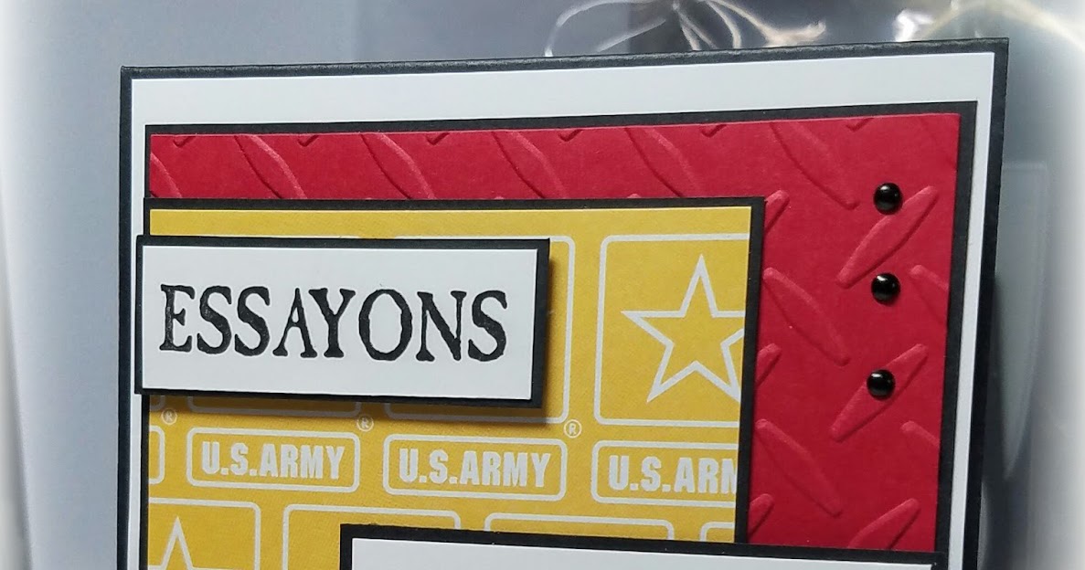 airbornewife's stamping spot: Army Engineer Castle "Essayons" card