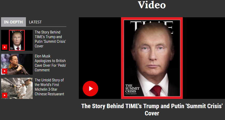 餘裕堂全書(여유당전서) : Utilize Me, 2002: 시사주간지 타임(TIME)도 도널드 트럼프 + 블라디미르 푸틴 합성짤방을 올렸다는 뉴스