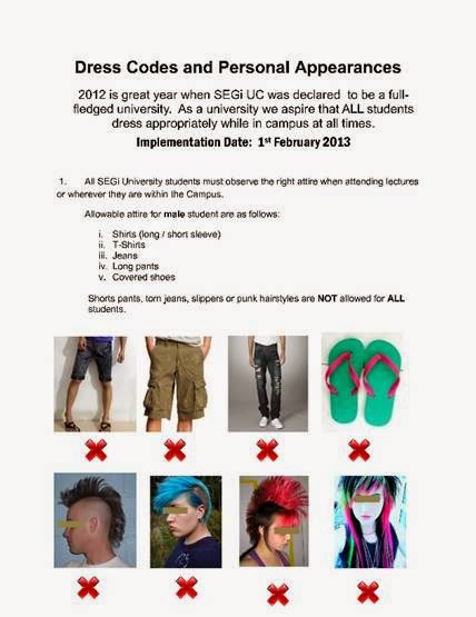 #Hashtag: Dress code: Forced conformity?