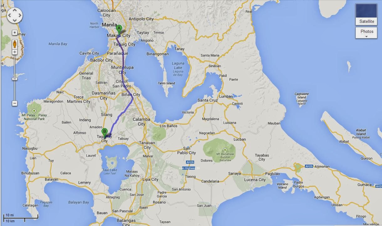 Taal Volcano World Map