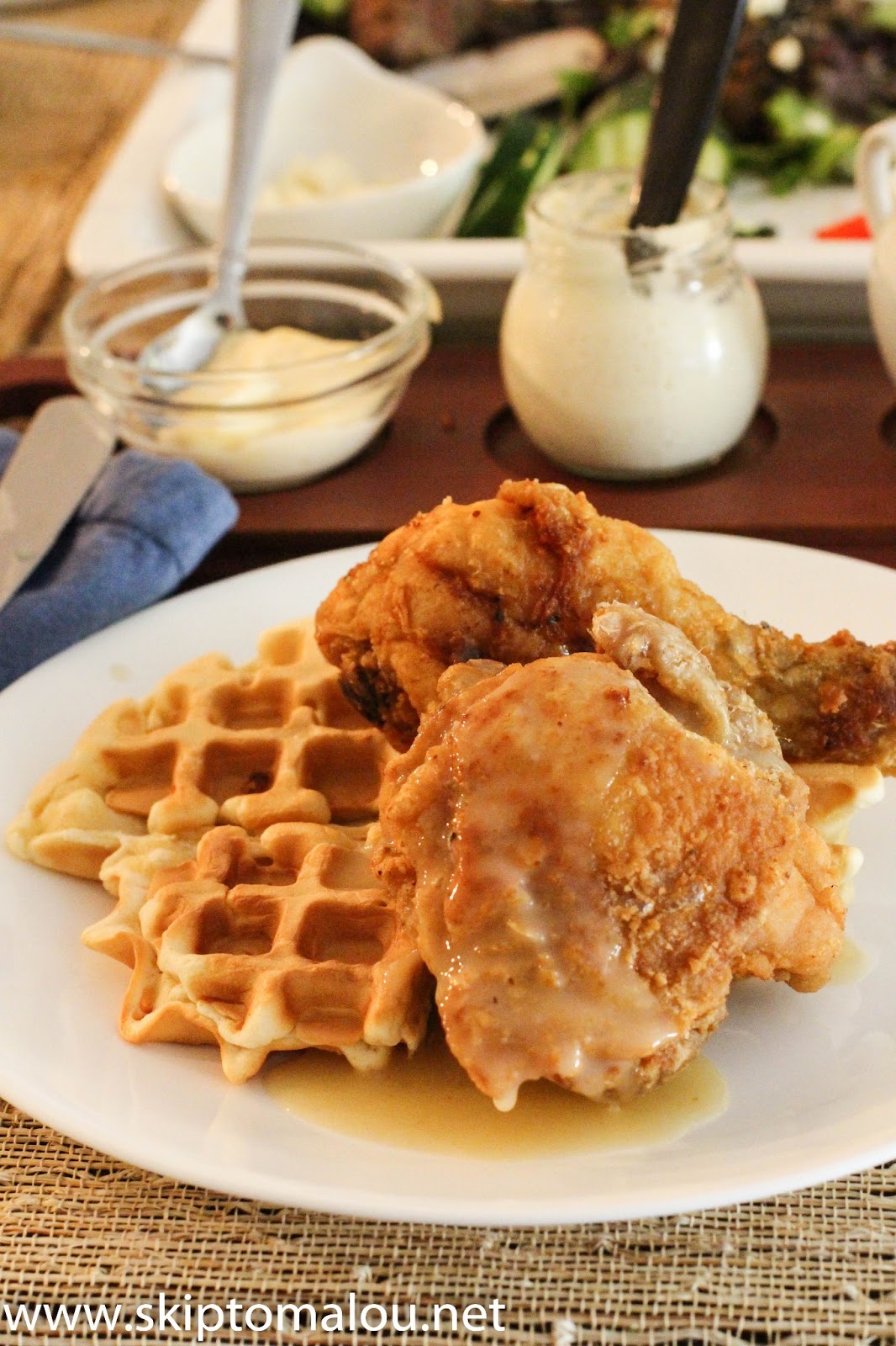 SKIP TO MALOU: Waffle Frolic | Lemon Infused Fried Chicken and Waffles