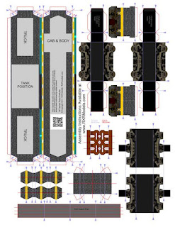 Indian railways paper model