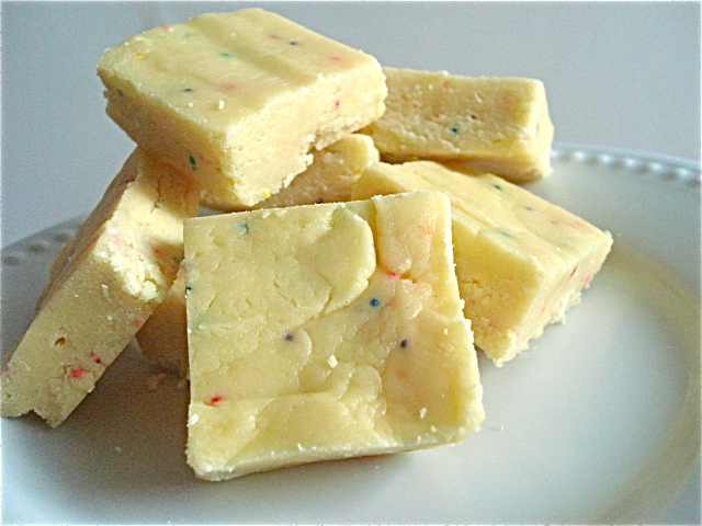 Baked from a Box: Cake Batter Fudge - 10 Minute Recipe!