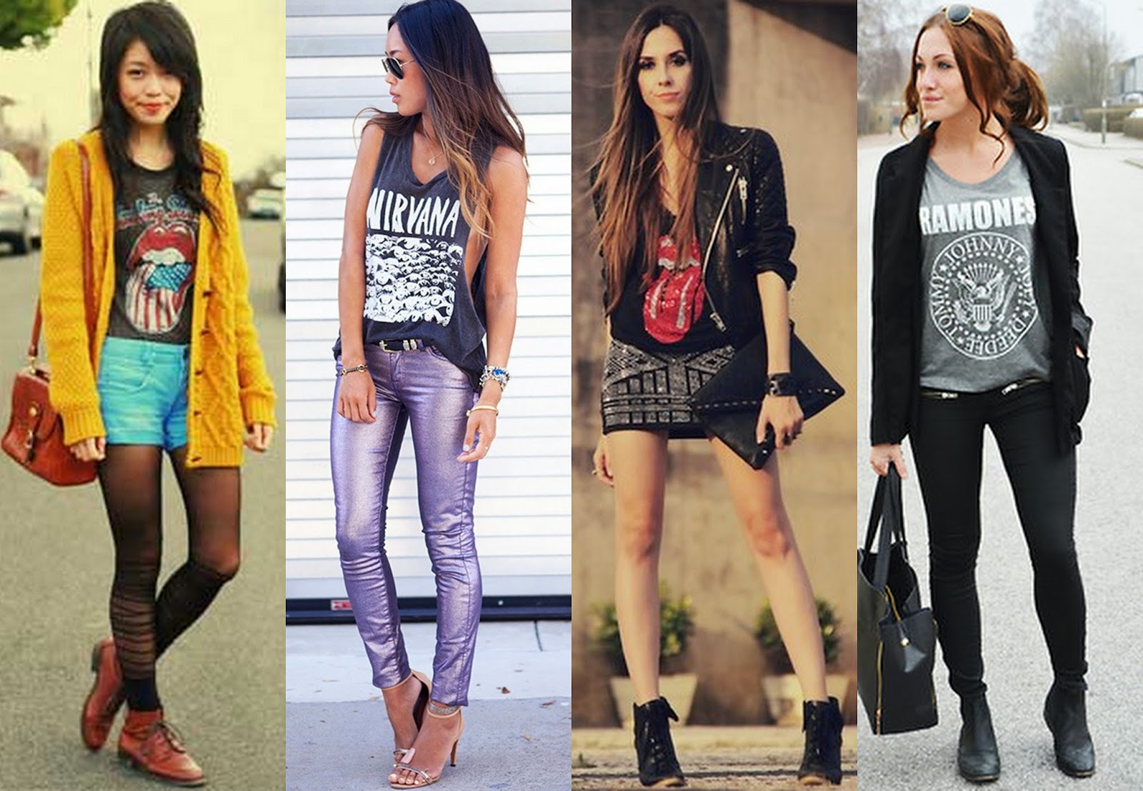 Adorável Tendência: Como usar: Camiseta de banda!