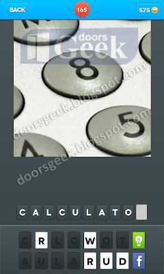 Zoomed In - Photo Word Game Level 165 ~ Doors Geek