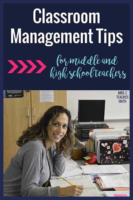 Classroom Management Tips | Mrs. E Teaches Math