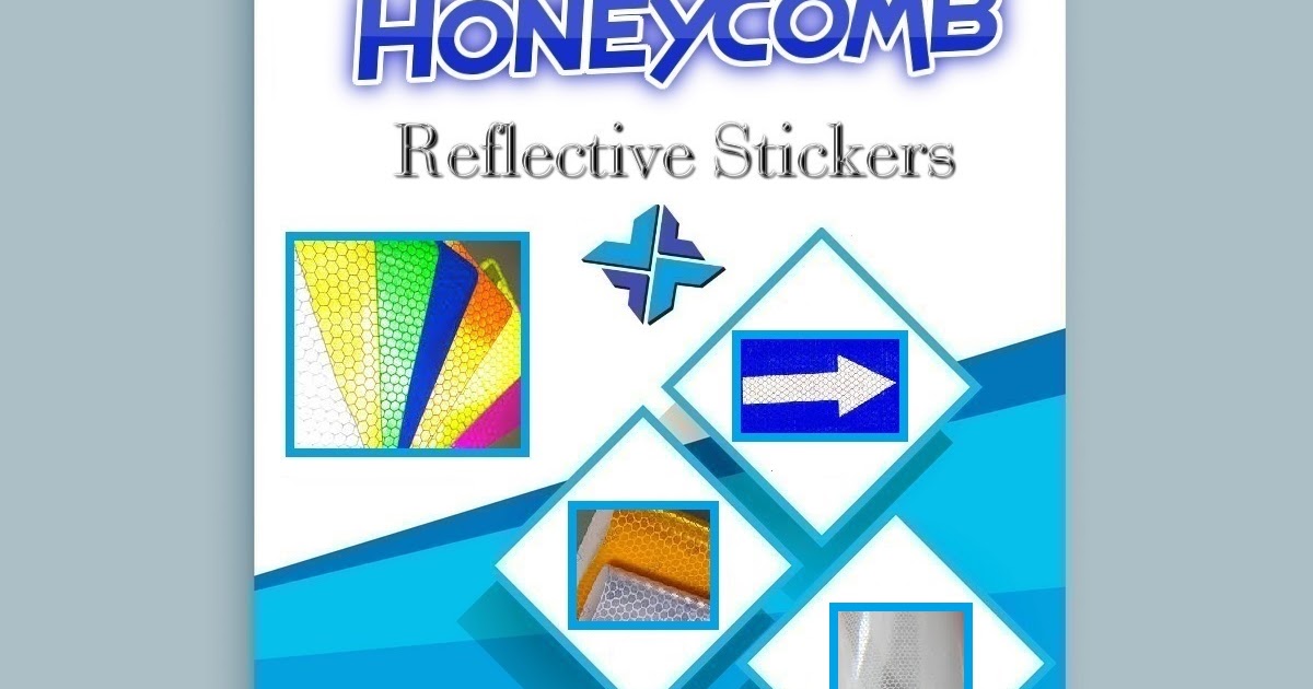 Custom Honeycomb Reflective Stickers | Printixels™ Philippines